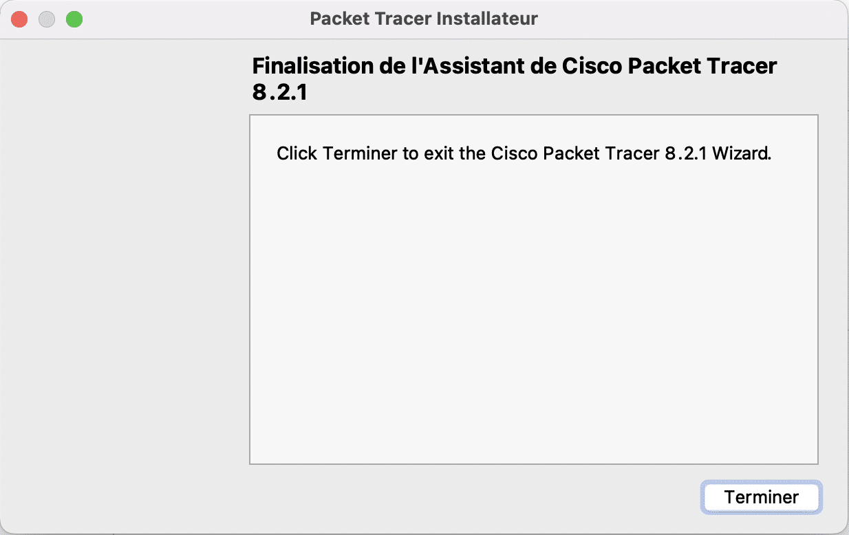 Comment installer Cisco Packet Trace sur macOS