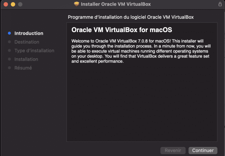 Comment installer VirtualBox sur un Mac Apple Silicon M1, M2, M3