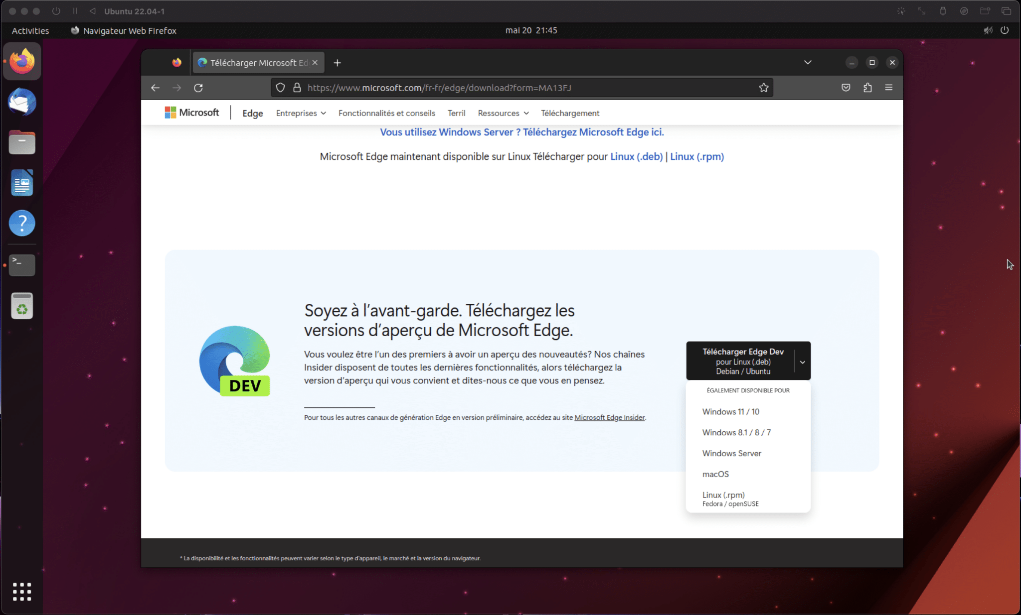 Comment installer Microsoft Edge sur Ubuntu? - DIRTECH IT