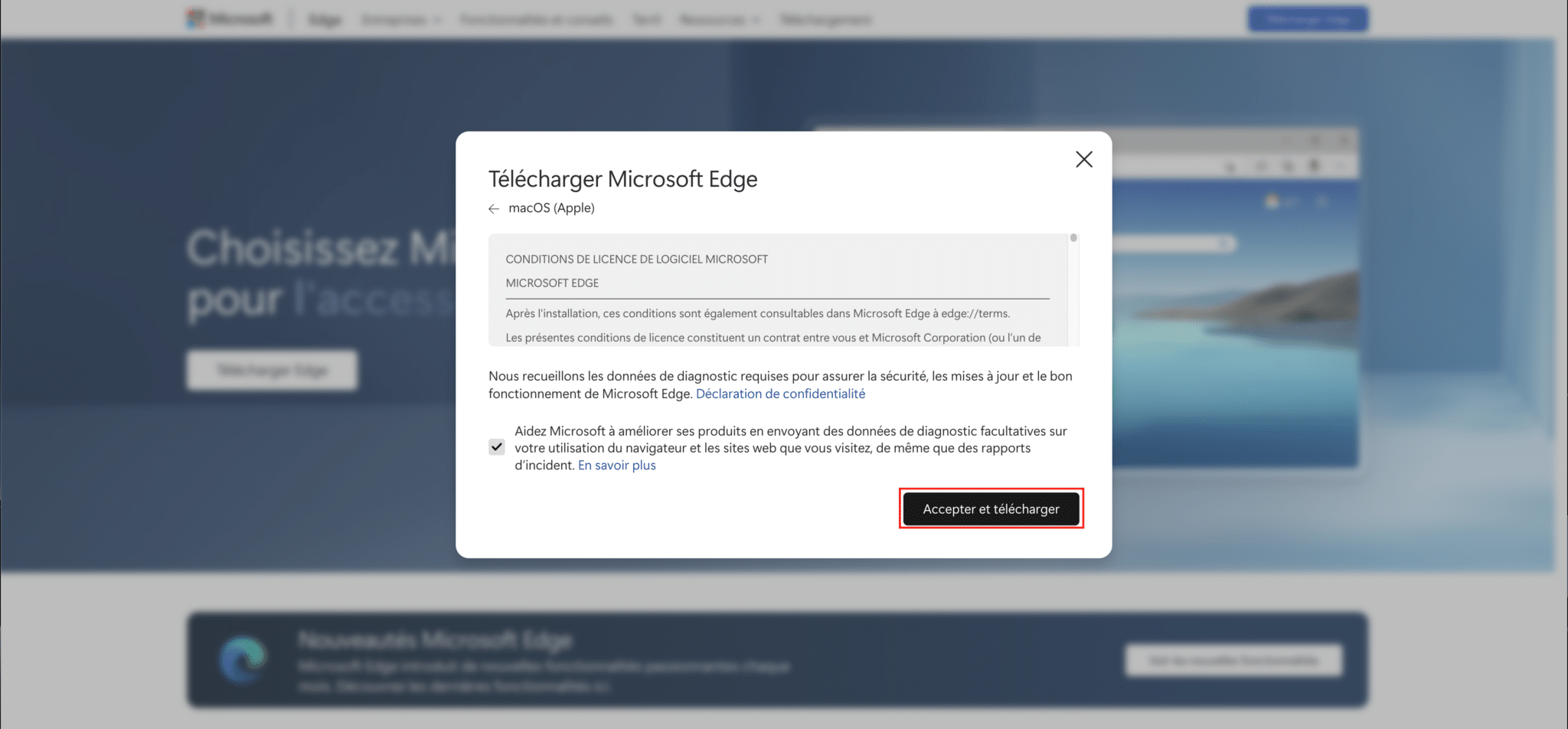 Comment installer Microsoft Edge sur Mac M1, M2 ou M3