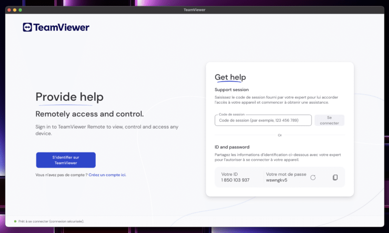 Comment installer TeamViewer sur macOS M1, M2 ou M3