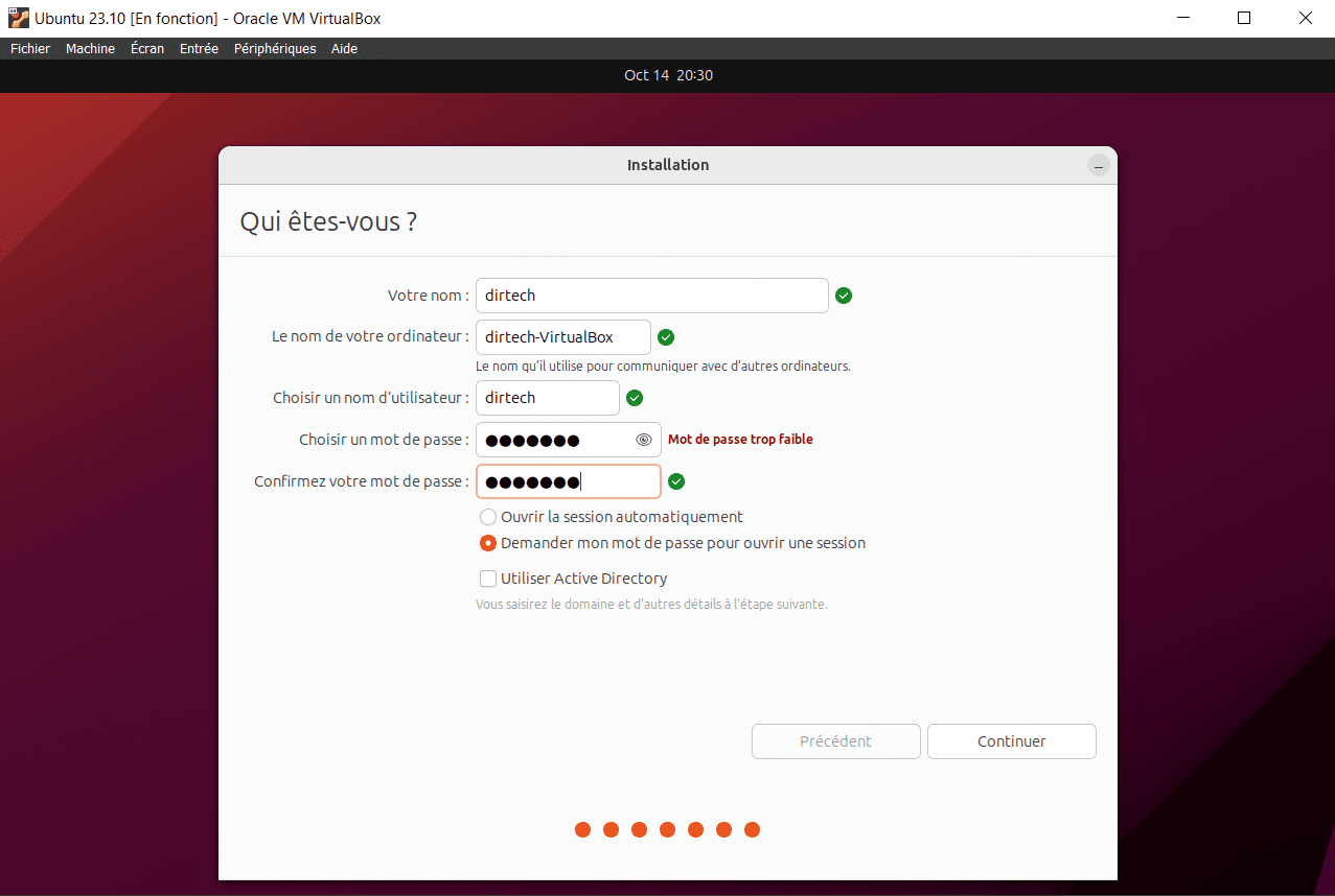 Comment installer Ubuntu 23.10 sur VirtualBox ? - DIRTECH IT