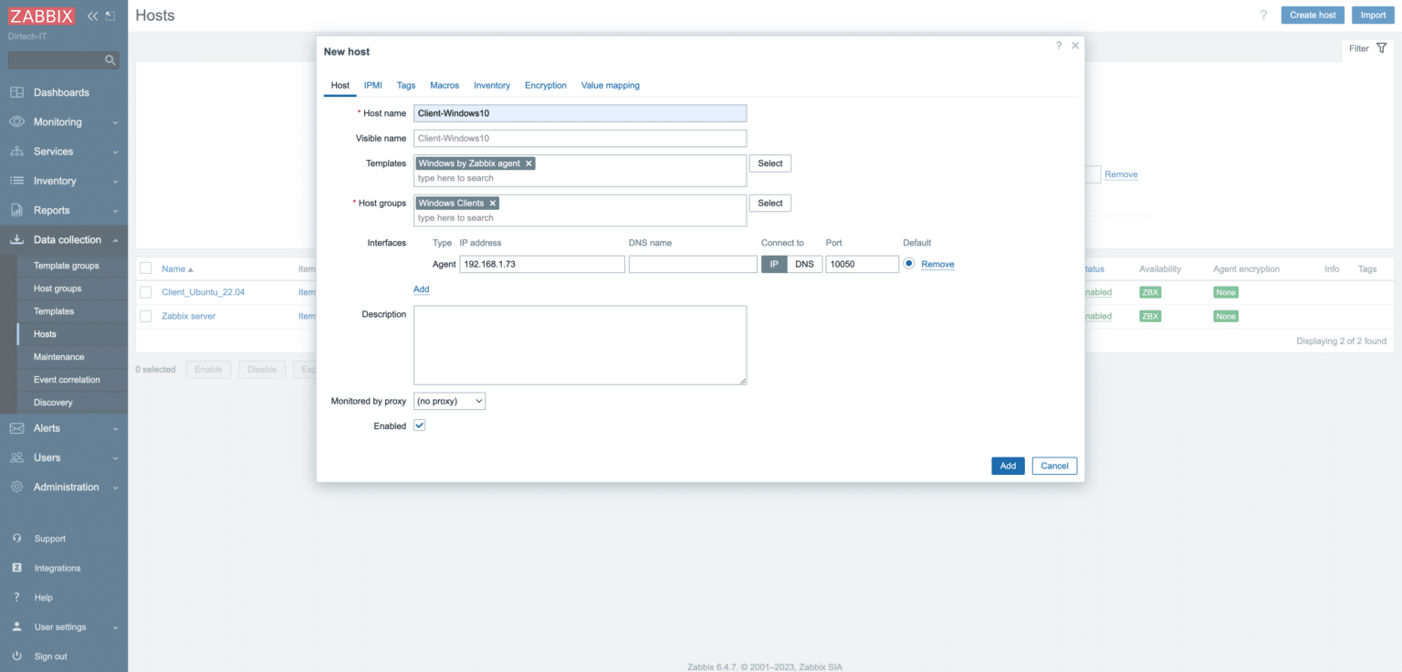 Comment installer et configurer l’agent Zabbix sur Windows ? - DIRTECH IT