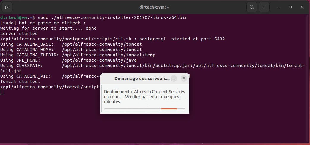 Comment installer Alfresco sur Ubuntu ? - DIRTECH IT