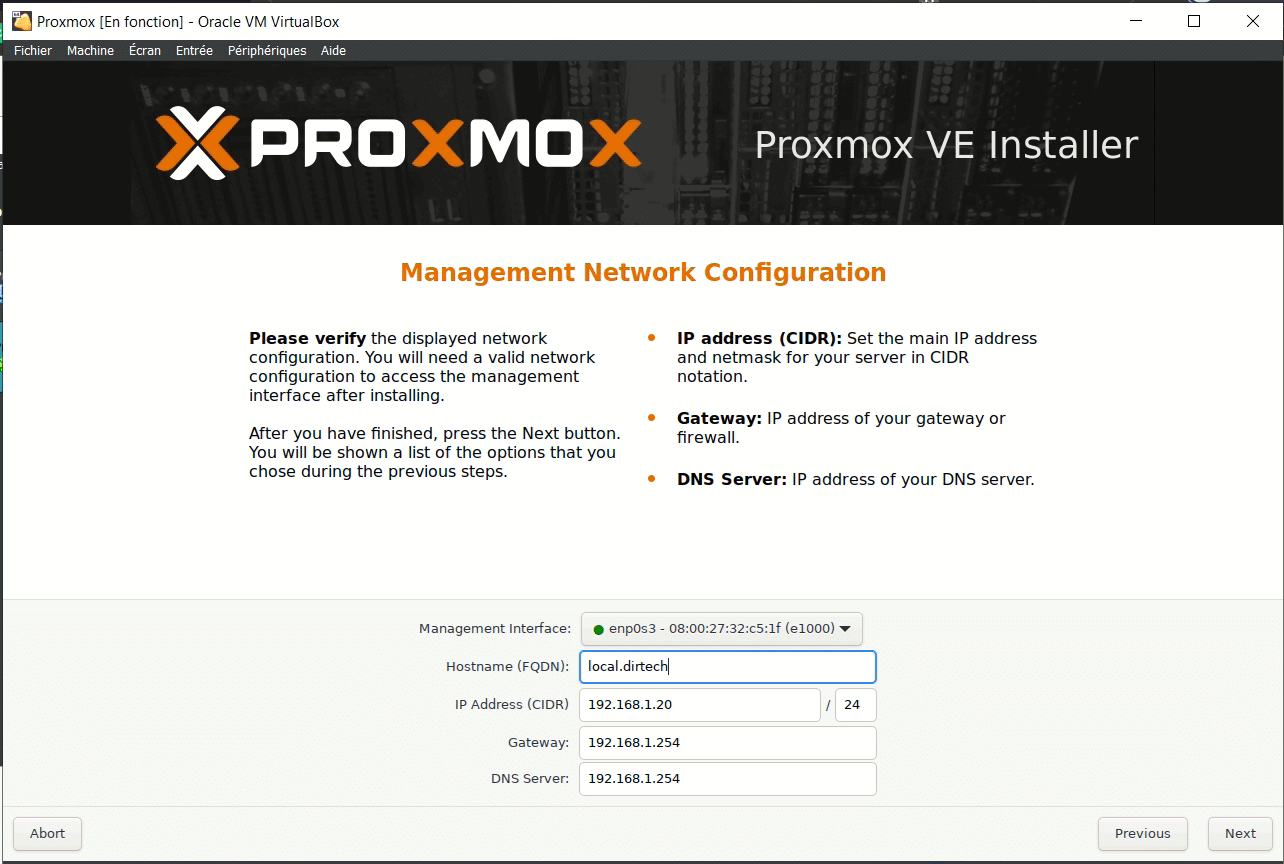 Comment Installer Proxmox VE sur VirtualBox ? - DIRTECH IT